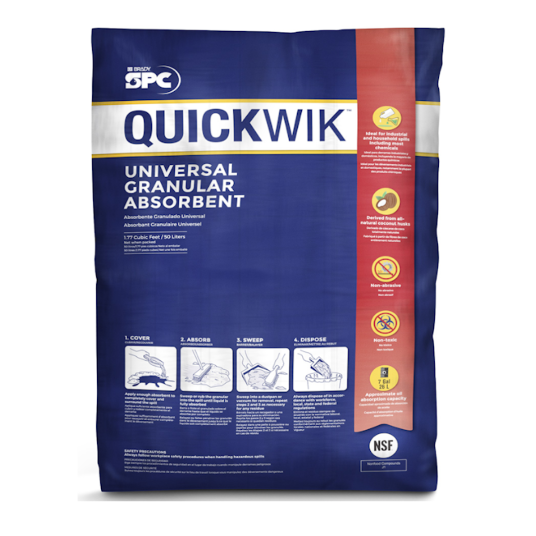 Absorbente granular de fibra de coco 20 lb BRADY Mod. QW20 - Industrias ...